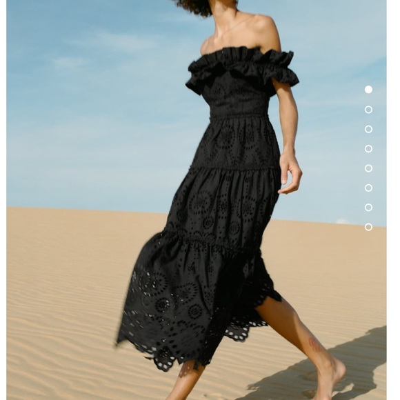 Zara | Dresses | Nwt Zara Embroidered Midi Dress | Poshmark